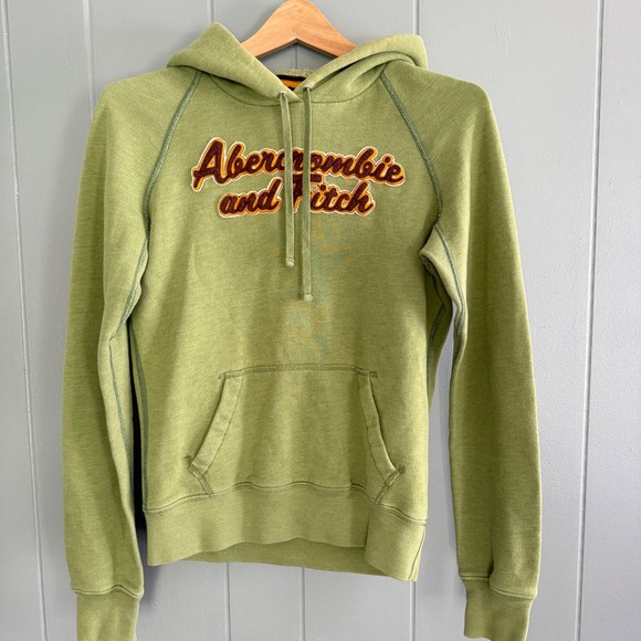 Abercrombie & Fitch | Tops | Vintage Abercrombie Fitch Green Hoodie ...